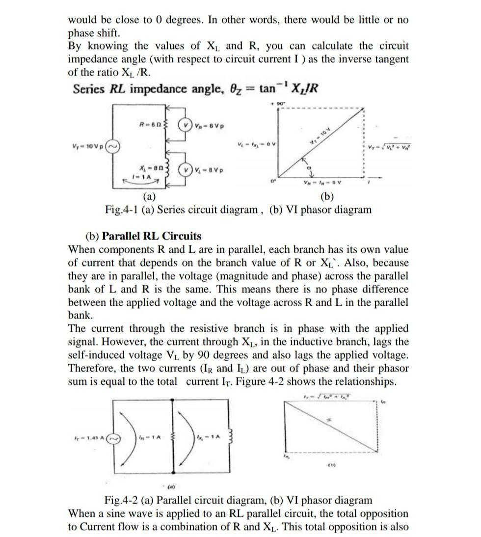 Solved Experiment No. 4 Experiment Title: response of RL | Chegg.com
