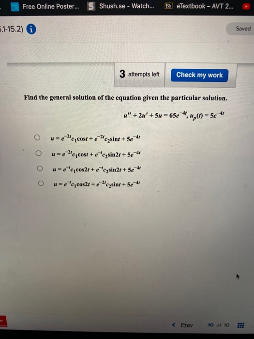 Solved Free Online Poster... S Shush.se - Watch... Bb | Chegg.com