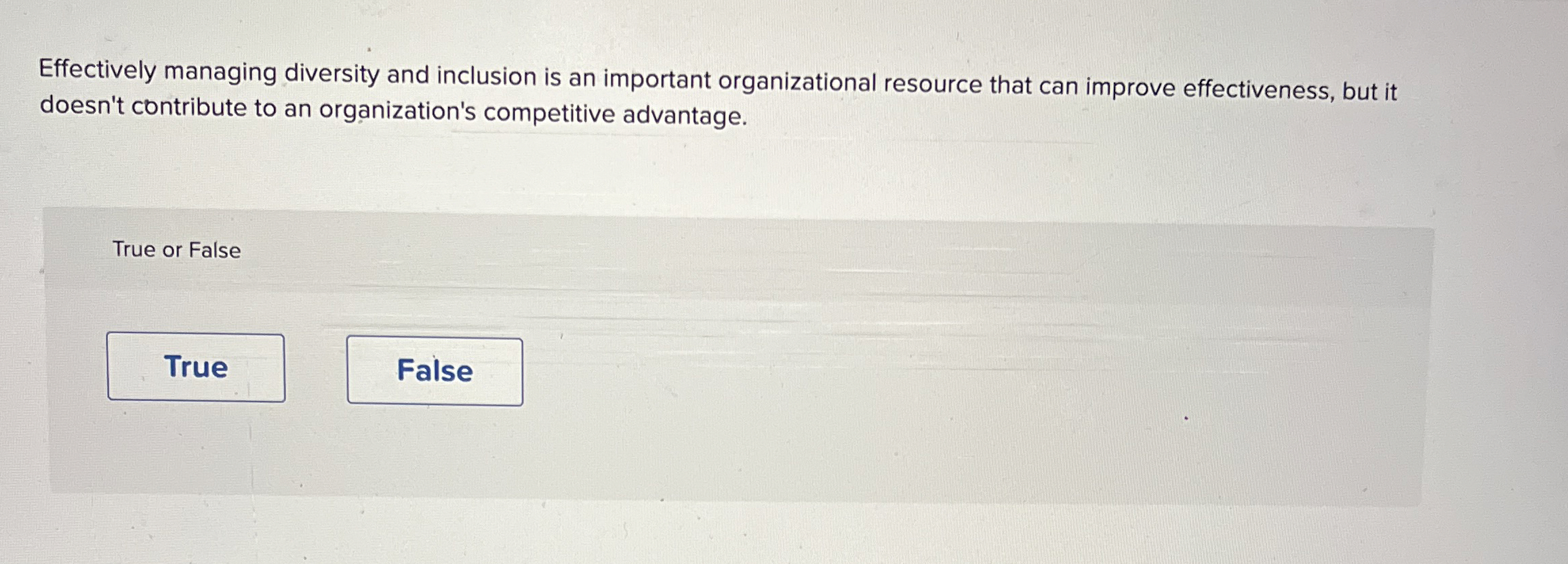Solved Effectively managing diversity and inclusion is an | Chegg.com