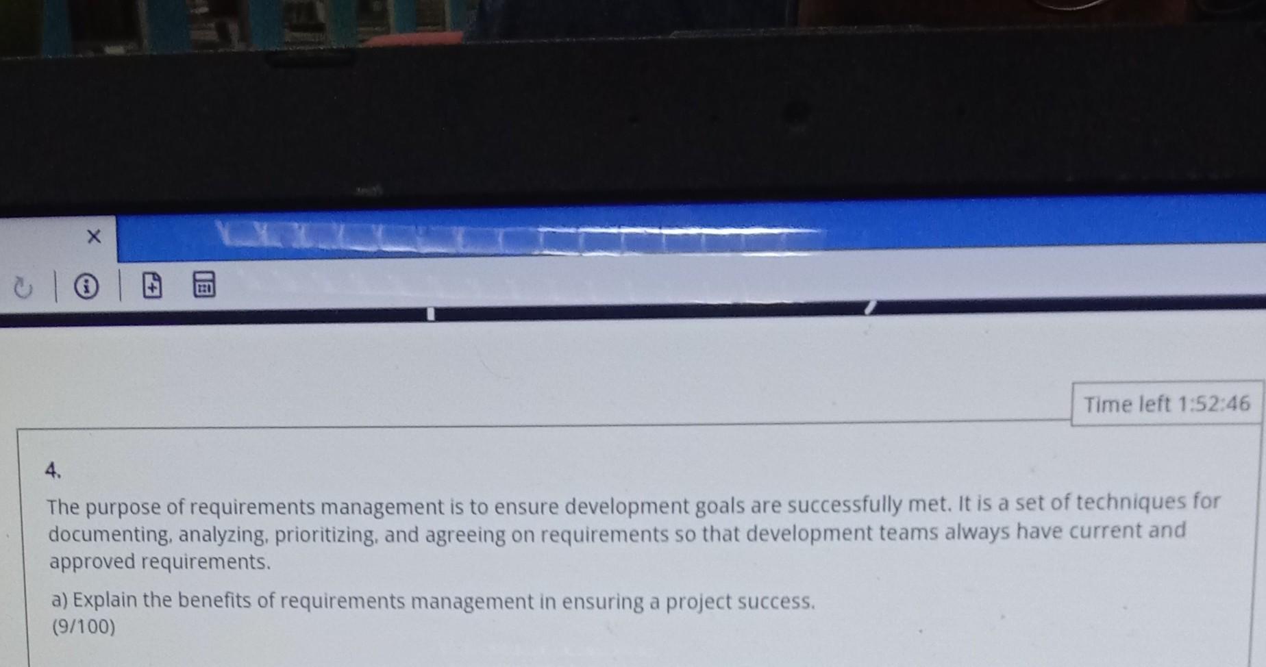 Solved The Purpose Of Requirements Management Is To Ensure Chegg Solved The Purpose Of Requirements Management Is To Ensure Chegg