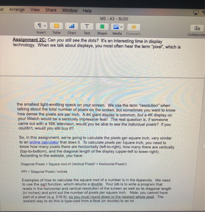 Solved T do Collaborate 1 Insert Table Chart Hello, | Chegg.com
