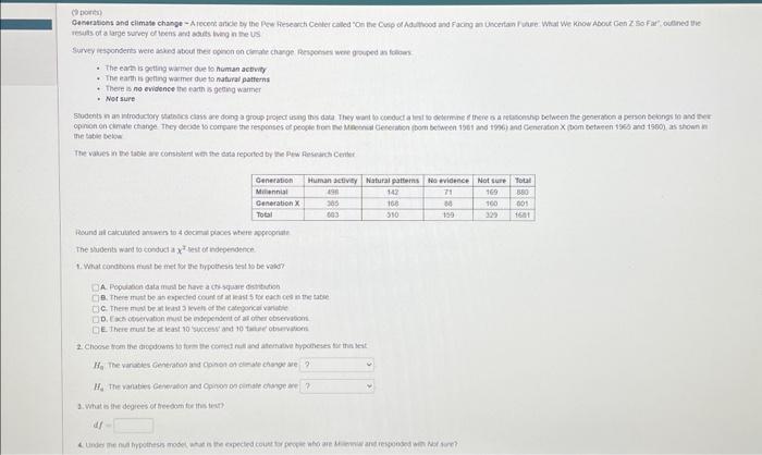 Solved (2)othis) resils of a upe surver of leens and asits | Chegg.com