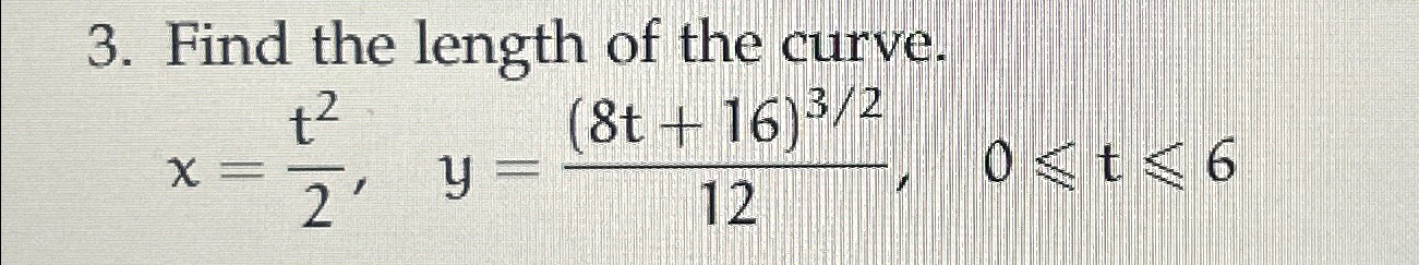Solved Find the length of the | Chegg.com