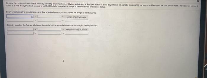 Solved Sytime Park compete with Water Words by providing a | Chegg.com