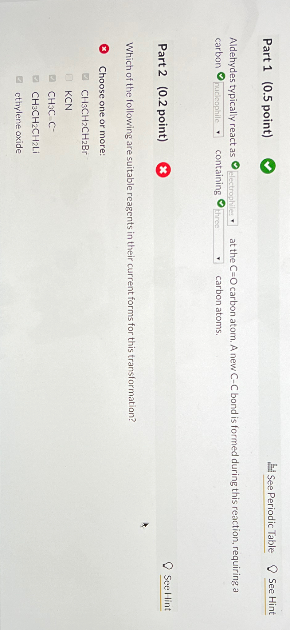 Solved Part 1 (0.5 ﻿point)See Periodic TableSee | Chegg.com