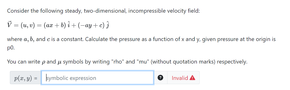 Solved Consider the following steady, two-dimensional, | Chegg.com