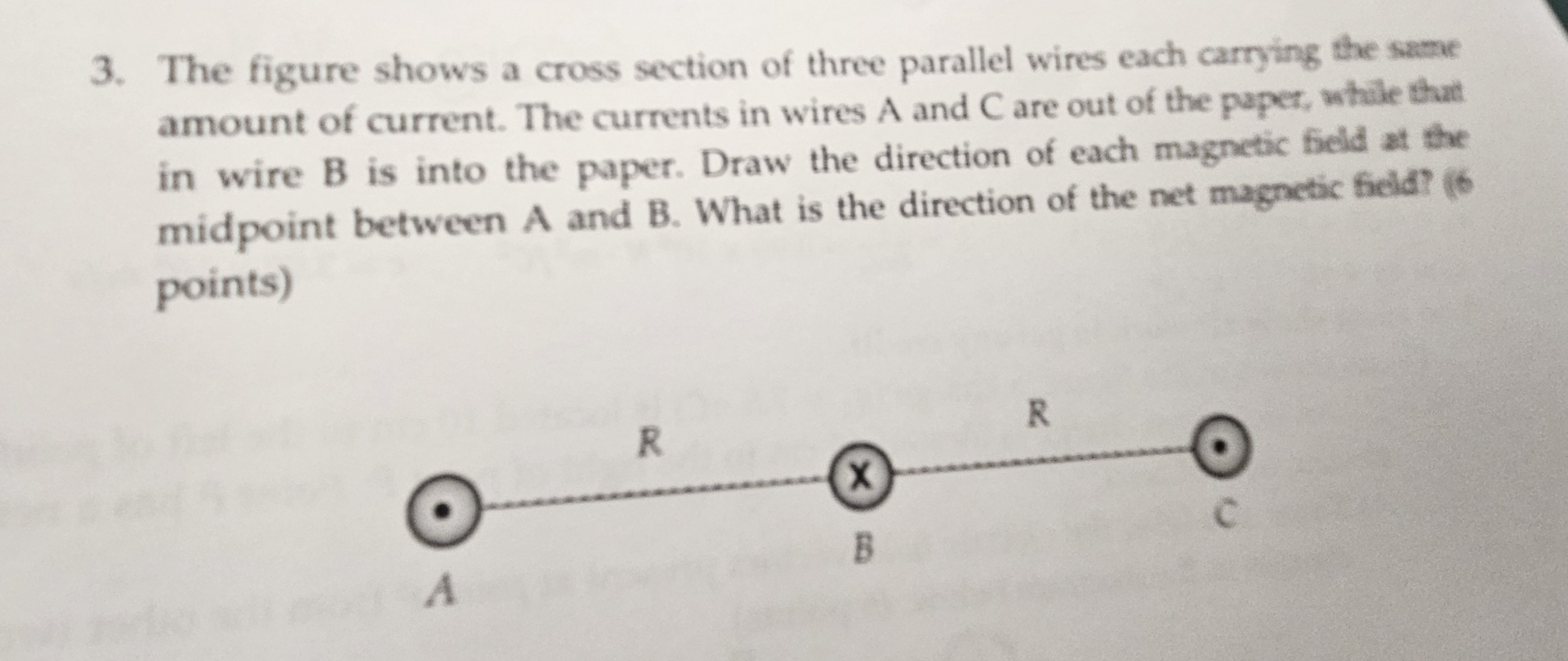 Solved The figure shows a cross section of three parallel | Chegg.com