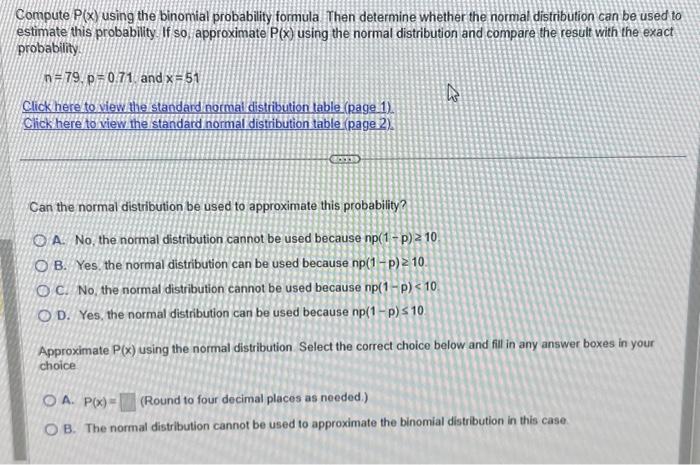 Solved Compute P(X) using the binomial probability formula. | Chegg.com