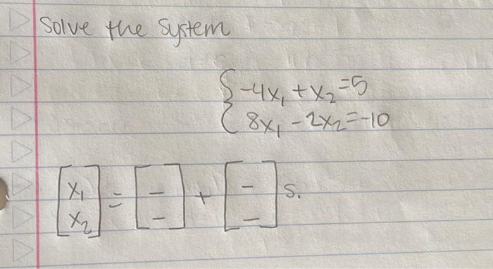 Solved Solve the system | Chegg.com