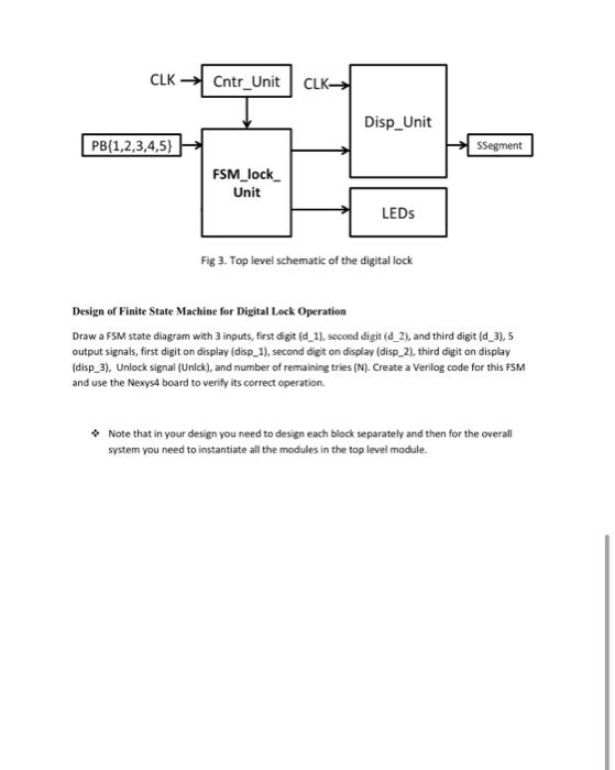 Solved Digital Lock Consider a digital lock with a three | Chegg.com