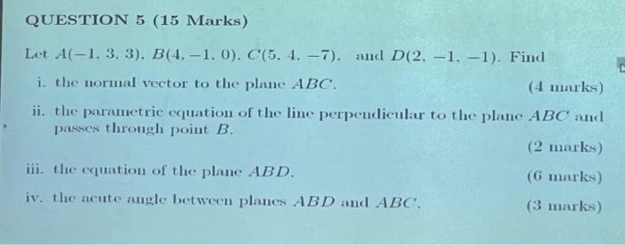 Solved QUESTION 5 (15 Marks) Let | Chegg.com