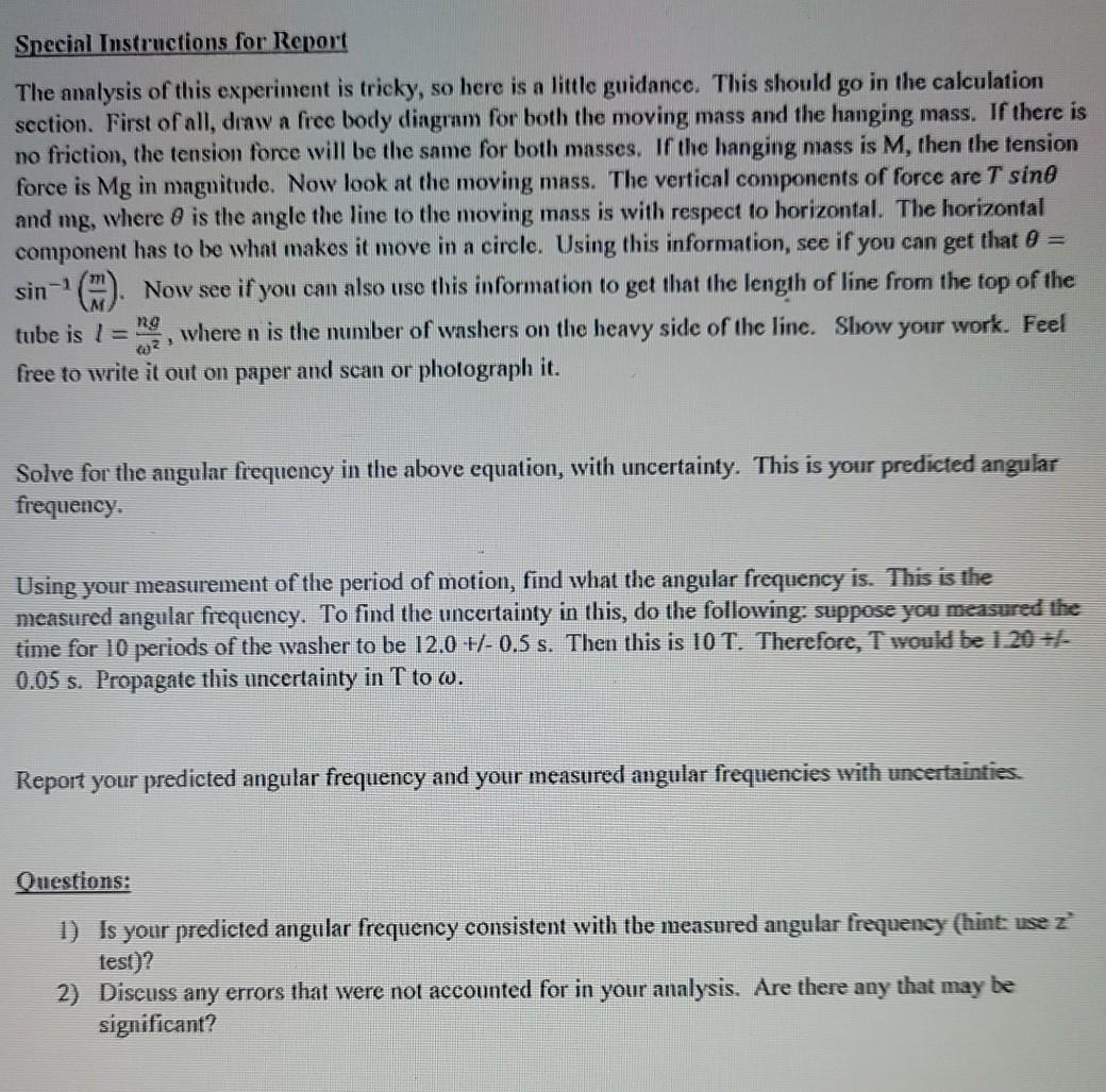 Solved Description of Experiment In your labpaq kit, there | Chegg.com