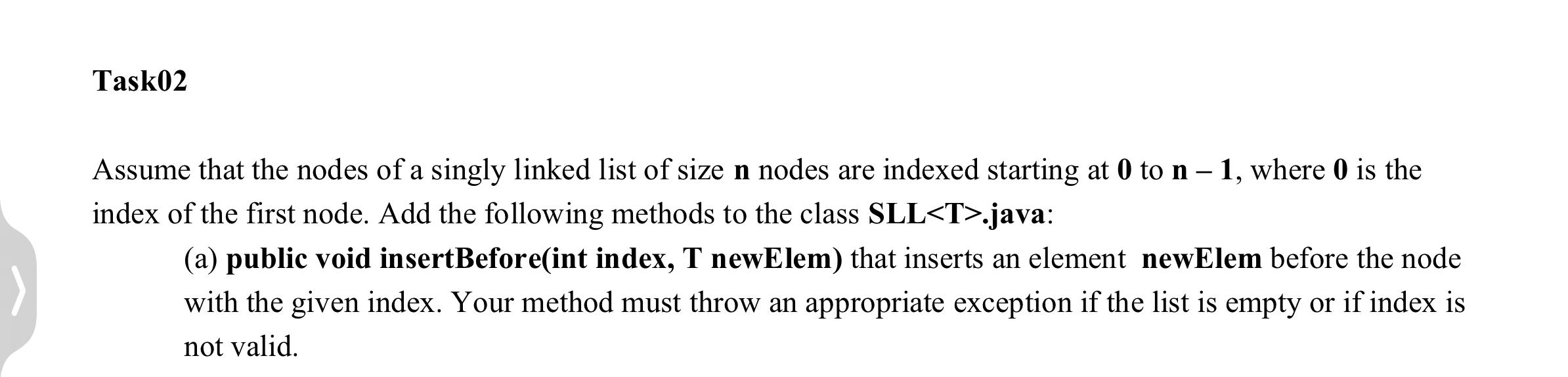 Solved Task02Assume that the nodes of a singly linked list | Chegg.com