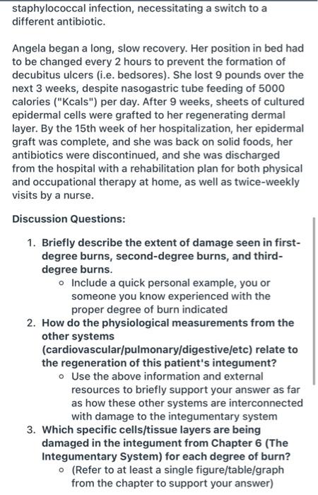 Solved Clinical Case Study: Integumentary System Chief | Chegg.com