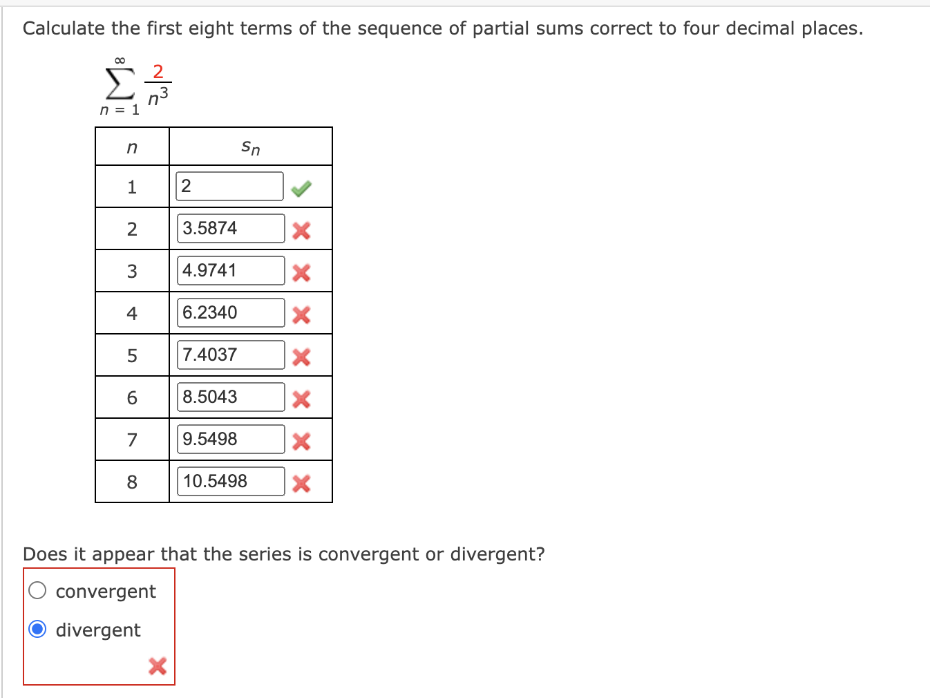 Solved Calculate the first eight terms of the sequence of | Chegg.com