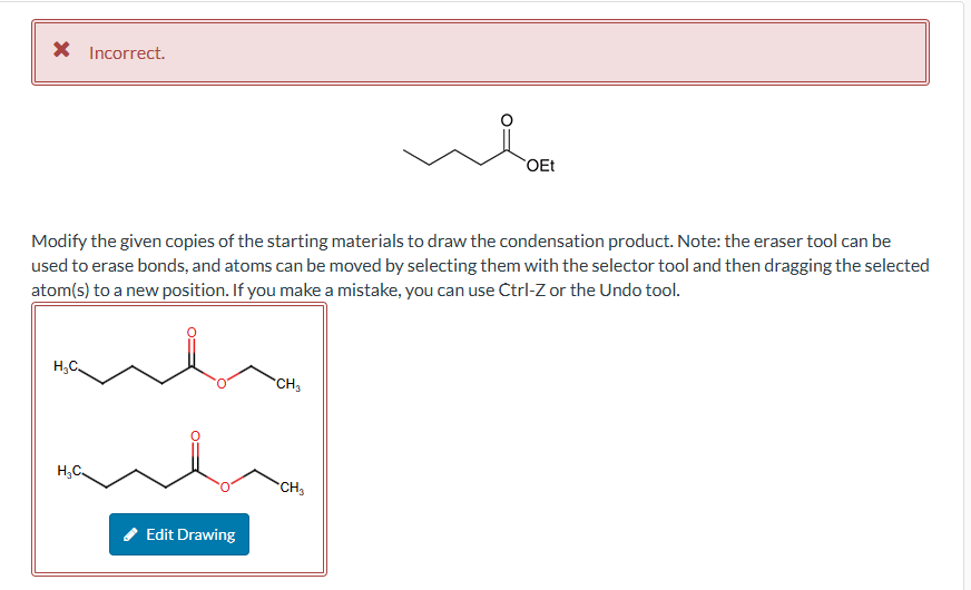 Solved Incorrect. Modify the given copies of the starting | Chegg.com