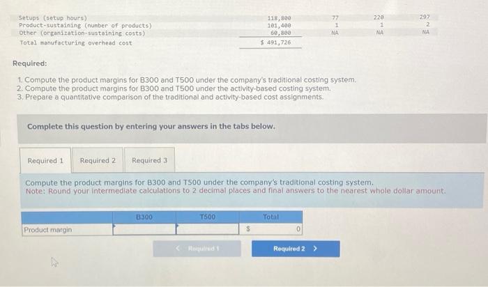 Solved Prepare a quantitative comparison of the traditional | Chegg.com