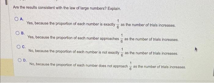 Solved Use StatCrunch to generate simulations of rolling a | Chegg.com