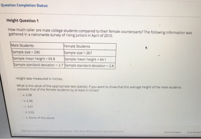 Solved Question Completion Status: Height Question 1 How | Chegg.com