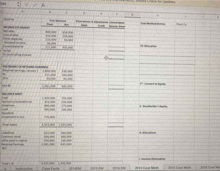 Bequired: 1. Aswime that Plant accounts for the | Chegg.com