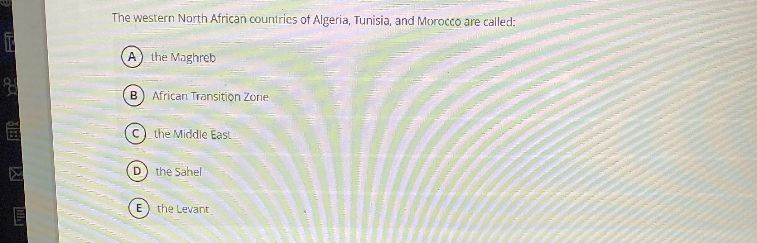 Solved The western North African countries of Algeria, | Chegg.com