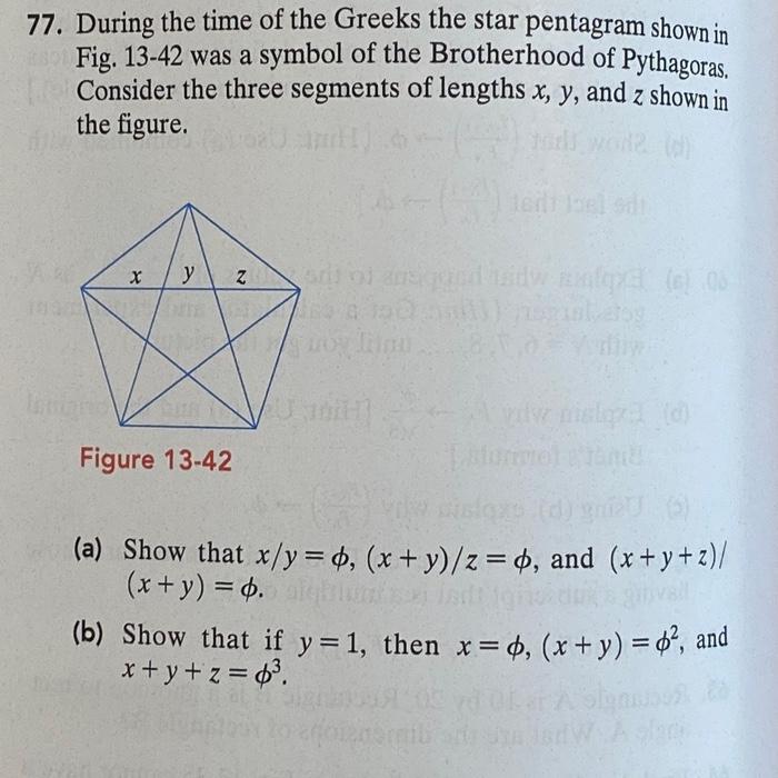 77. During the time of the Greeks the star pentagram | Chegg.com