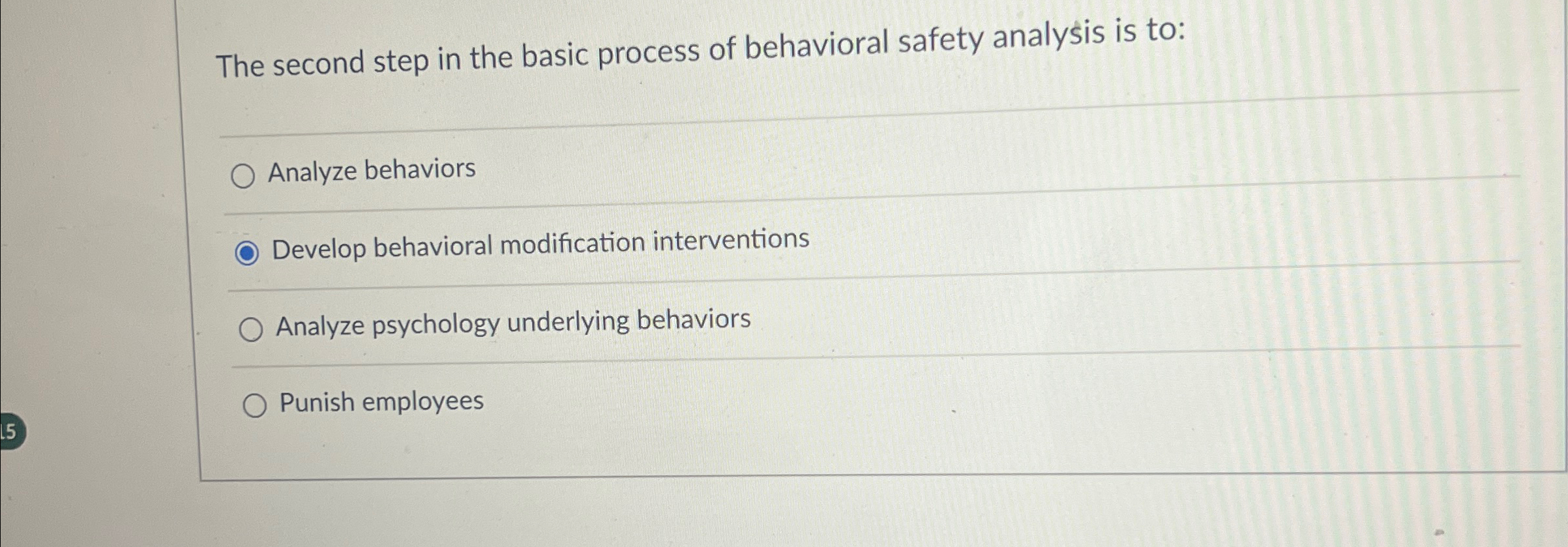 Solved The second step in the basic process of behavioral | Chegg.com