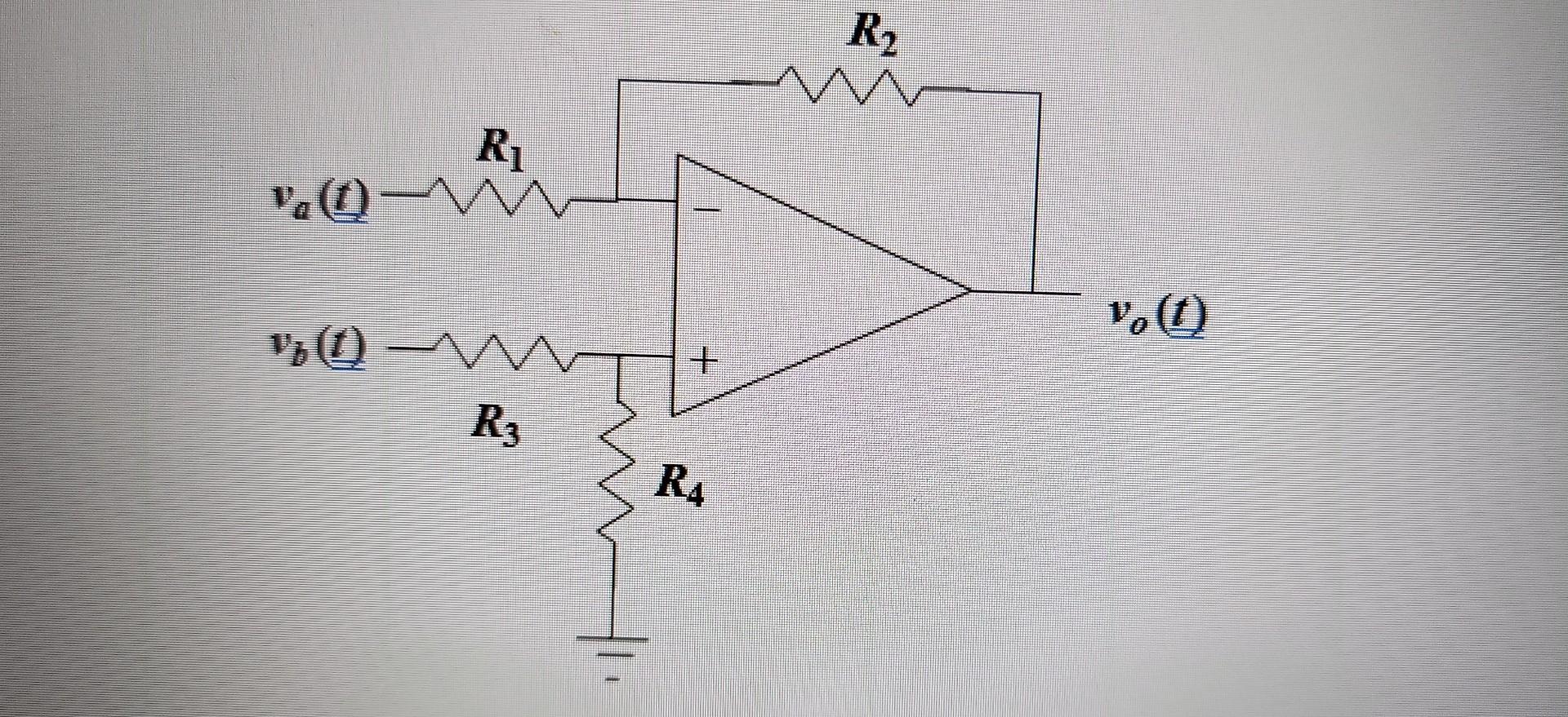 Solved 3. Analyse the difference amplifier shown in Figure | Chegg.com