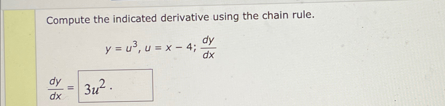 Solved Compute the indicated derivative using the chain | Chegg.com