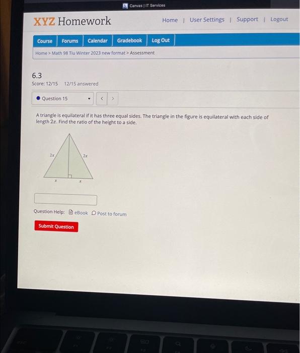 Solved A triangle is equilateral if it has three equal | Chegg.com