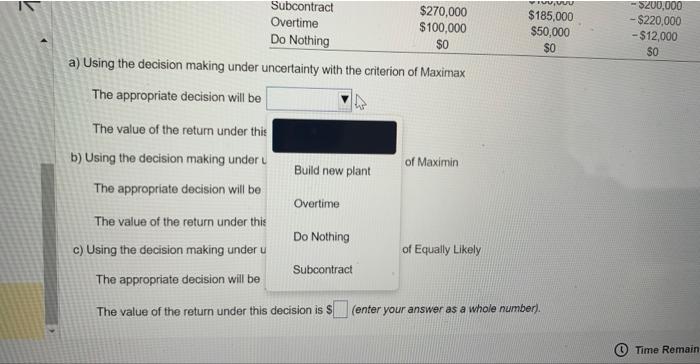 Solved Given the following conditional value table: a) Using | Chegg.com