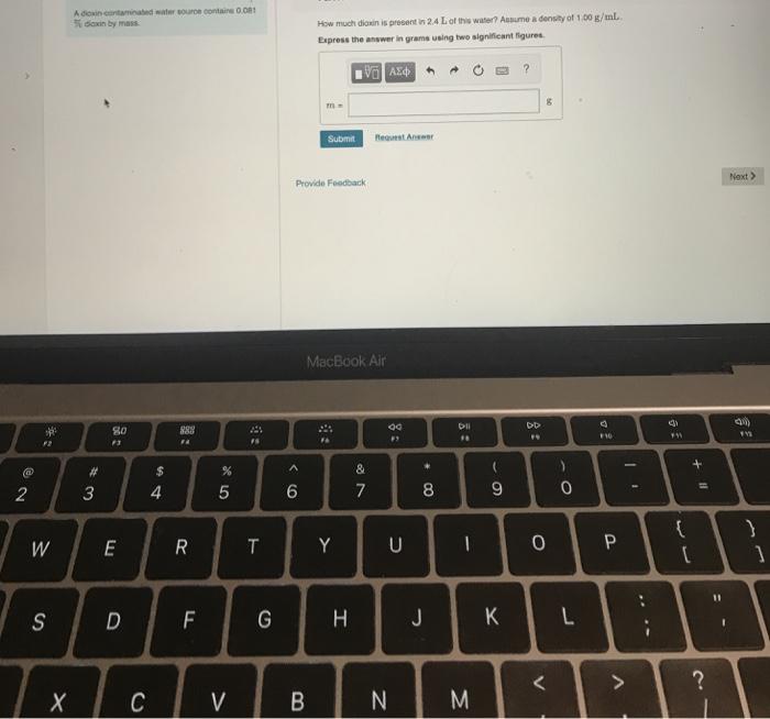 Solved A din contaminated water source containe 0.01 Si | Chegg.com