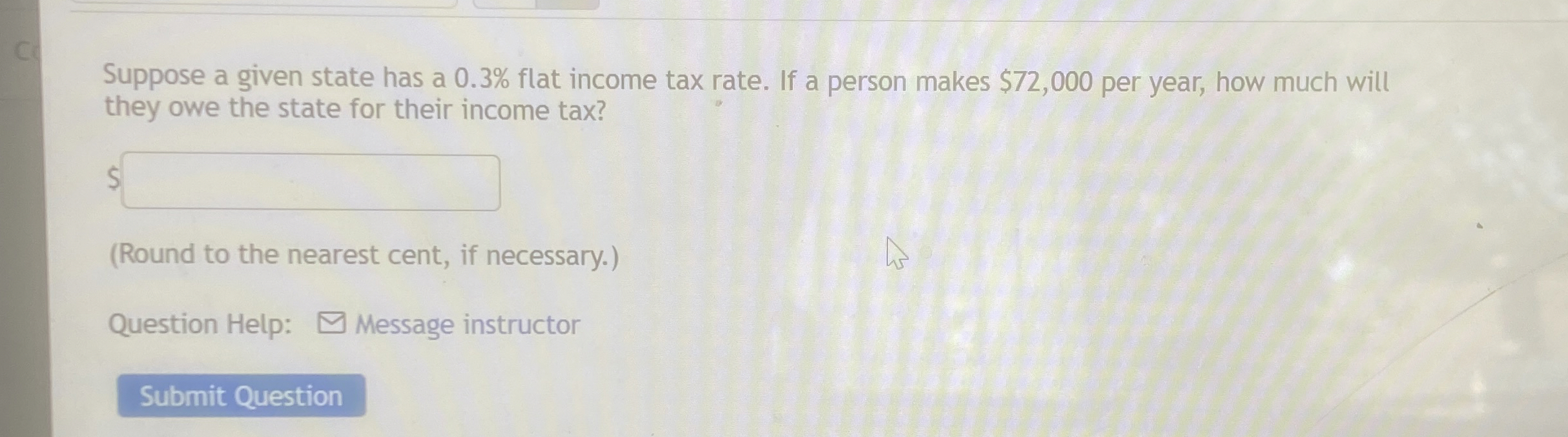 Solved Suppose a given state has a 0.3% ﻿flat income tax | Chegg.com