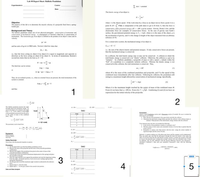 Solved Please complete the lab experiment trials and | Chegg.com