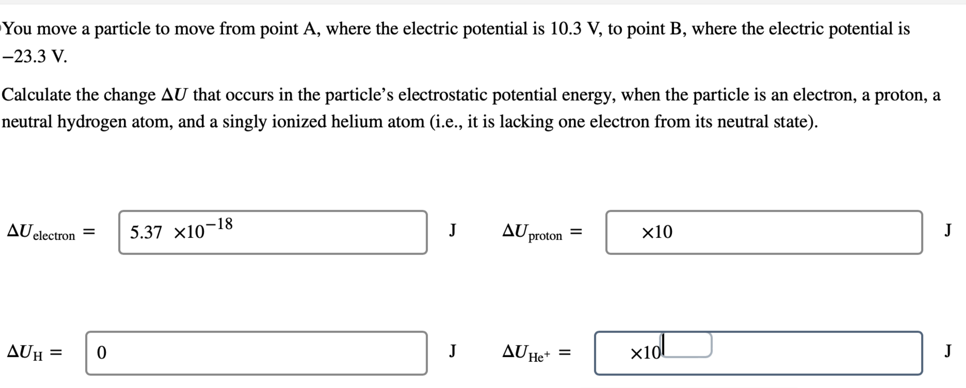 Solved You move a particle to move from point A, ﻿where the | Chegg.com