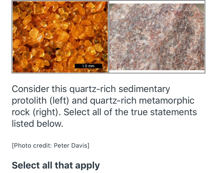 Solved TE Consider this igneous protolith (left) and | Chegg.com