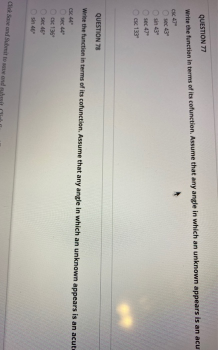 Solved QUESTION 77 Write the function in terms of its | Chegg.com