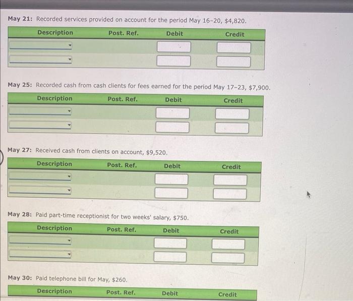 Solved Comprehensive Problem 1 Part 1: The following is a | Chegg.com
