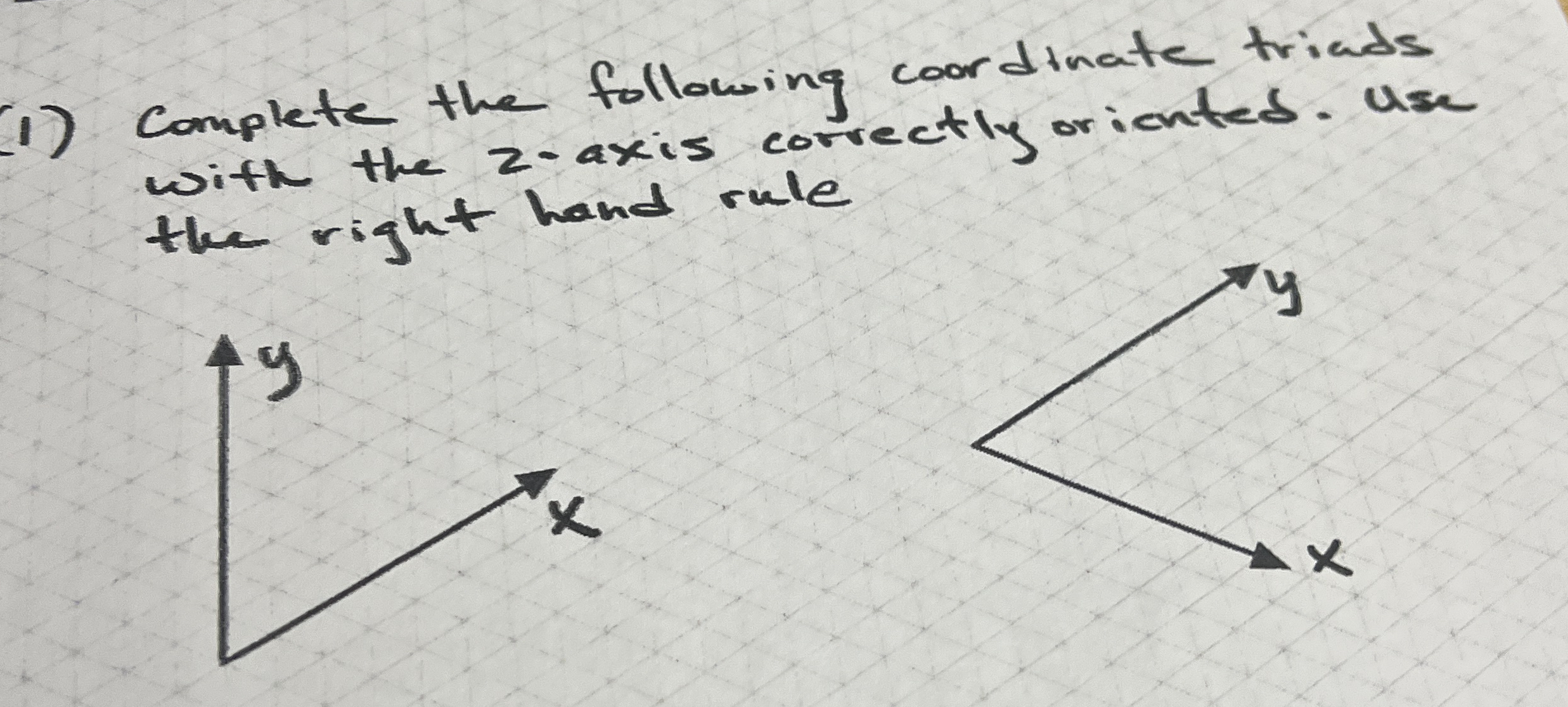 Complete the following coordinate triads with the Z | Chegg.com