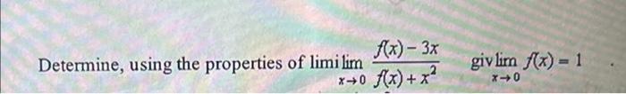Solved Determine, using the properties of | Chegg.com