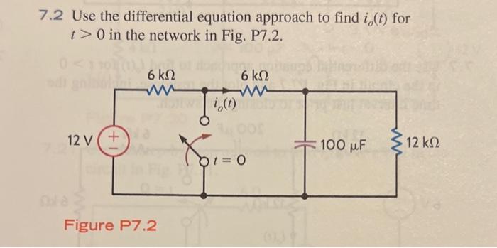Solved 7.2 Use the differential equation approach to find | Chegg.com