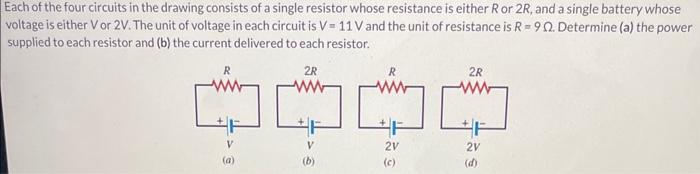 Solved (a) Pa= Pb= Pc= Pd= (b)Each of the four circuits in | Chegg.com