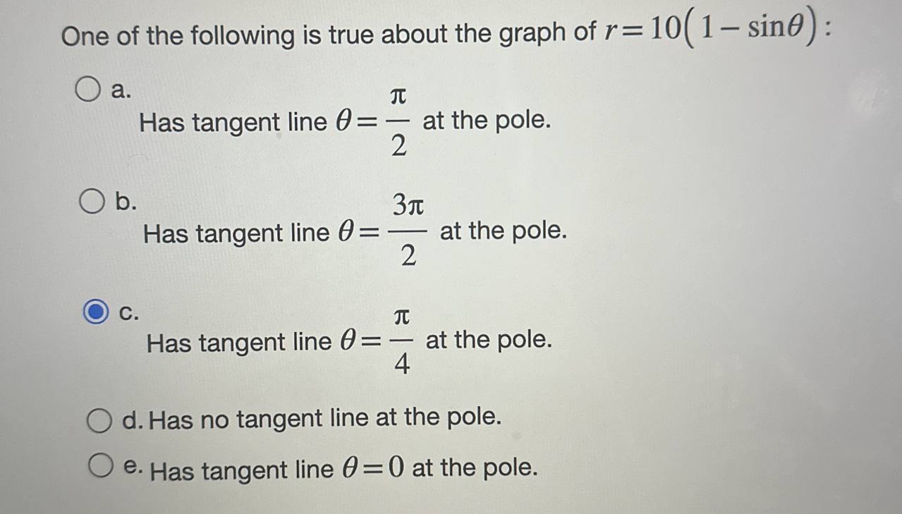 Solved One of the following is true about the graph of | Chegg.com