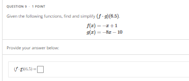 Solved QUESTION 9,1 ﻿POINTGiven the following functions, | Chegg.com