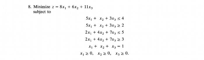 Solved For Each Of The Primal Linear Programming Problems In 4795