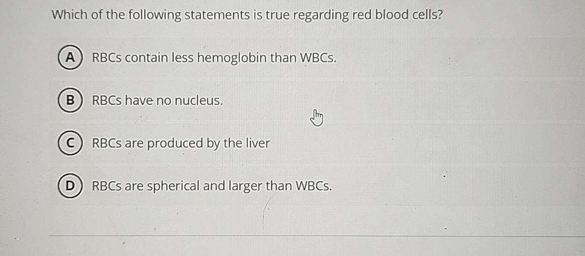 Solved Which of the following statements is true regarding | Chegg.com