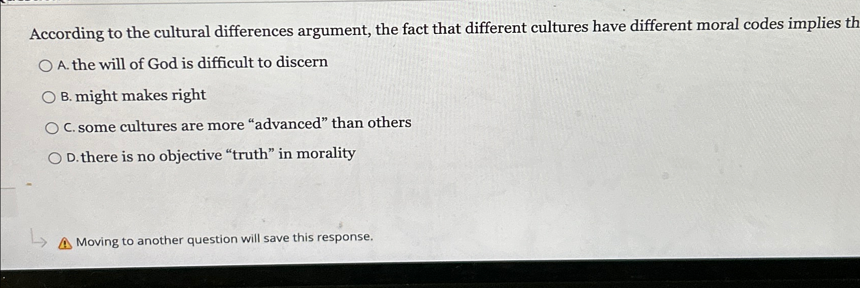 Solved According to the cultural differences argument, the | Chegg.com