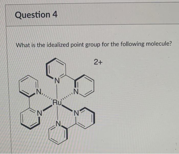 Solved What is the idealized point group for the following | Chegg.com