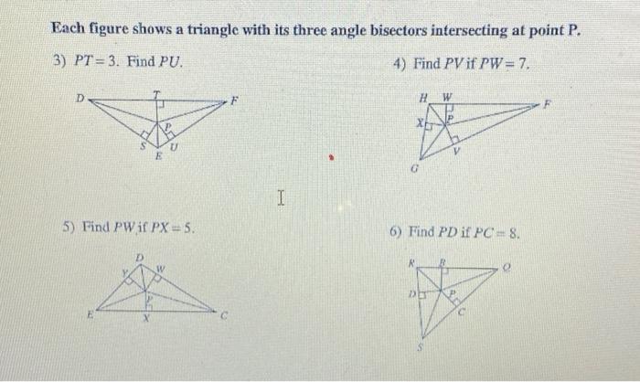 Solved Each figure shows a triangle with its three angle | Chegg.com
