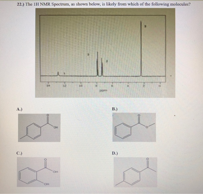 Solved Analyze the 1H NMR spectrum in the image below to | Chegg.com